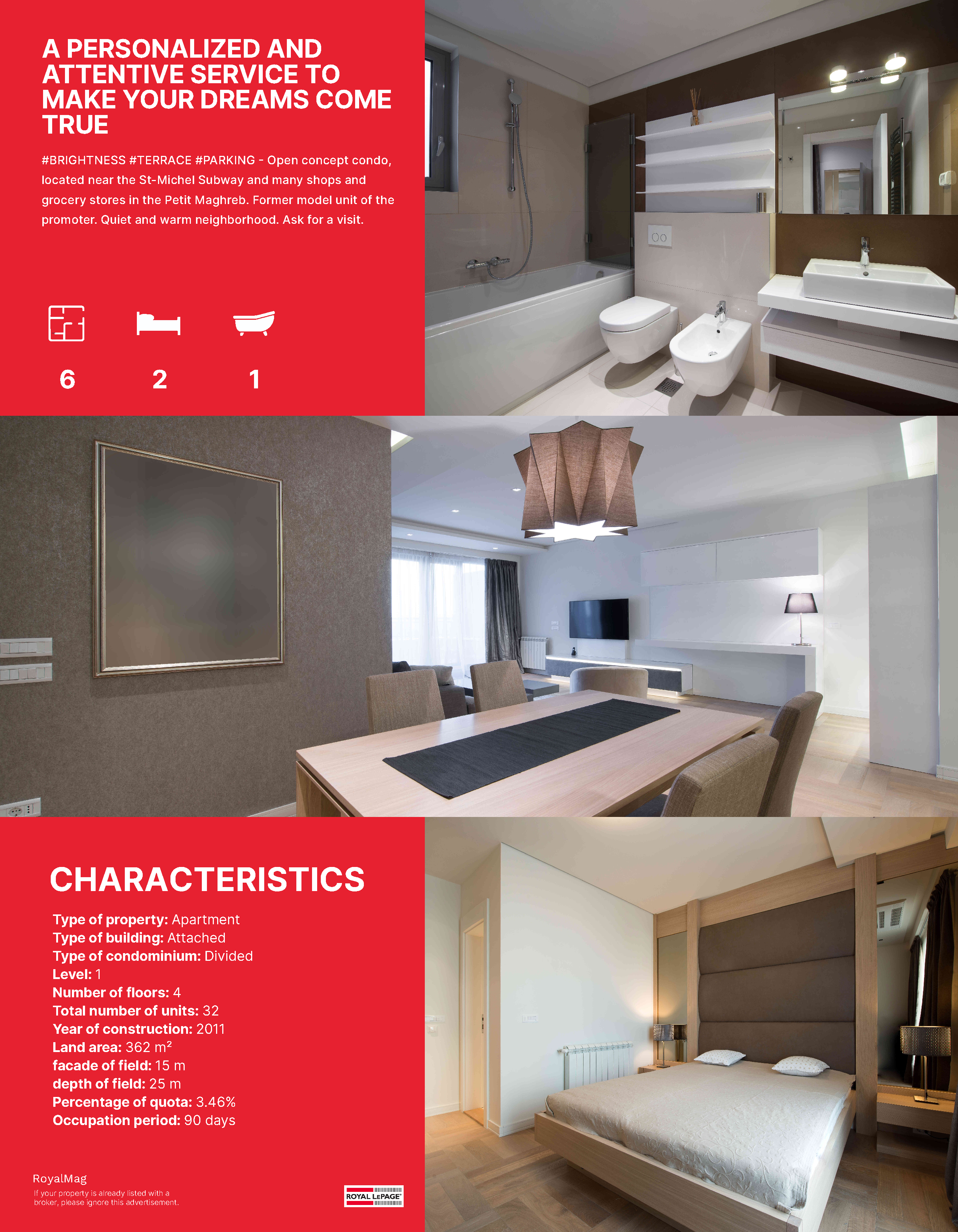 Letter/Leaflet 3 Horizontal Panes 8.5x11 | RoyalMag